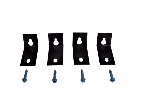 Keyhole Anchors (4 Anchors + 4 Tapcons) - Black | Chimney Products, Inc.